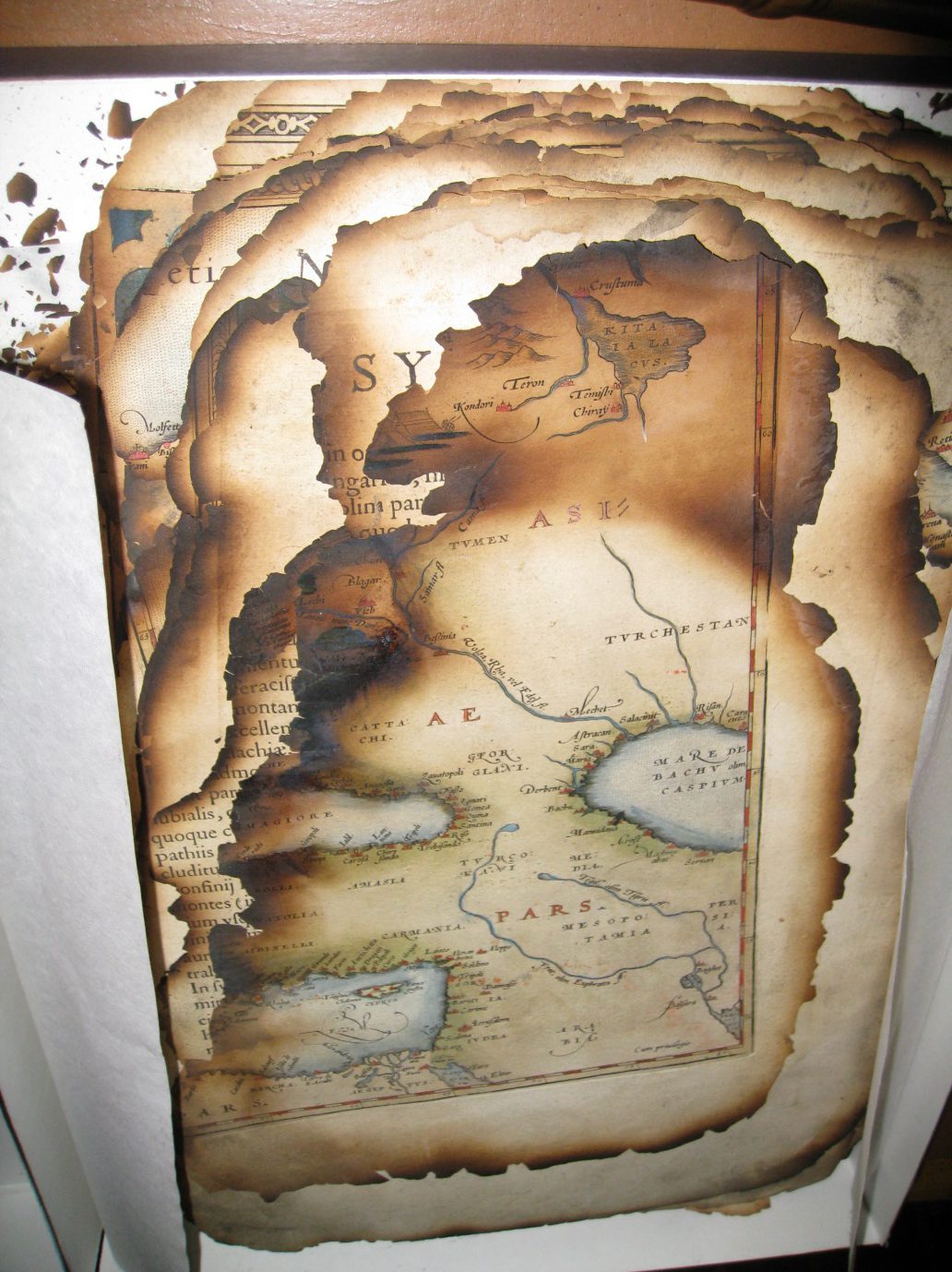 Burnt Map – St John's College Library, Oxford